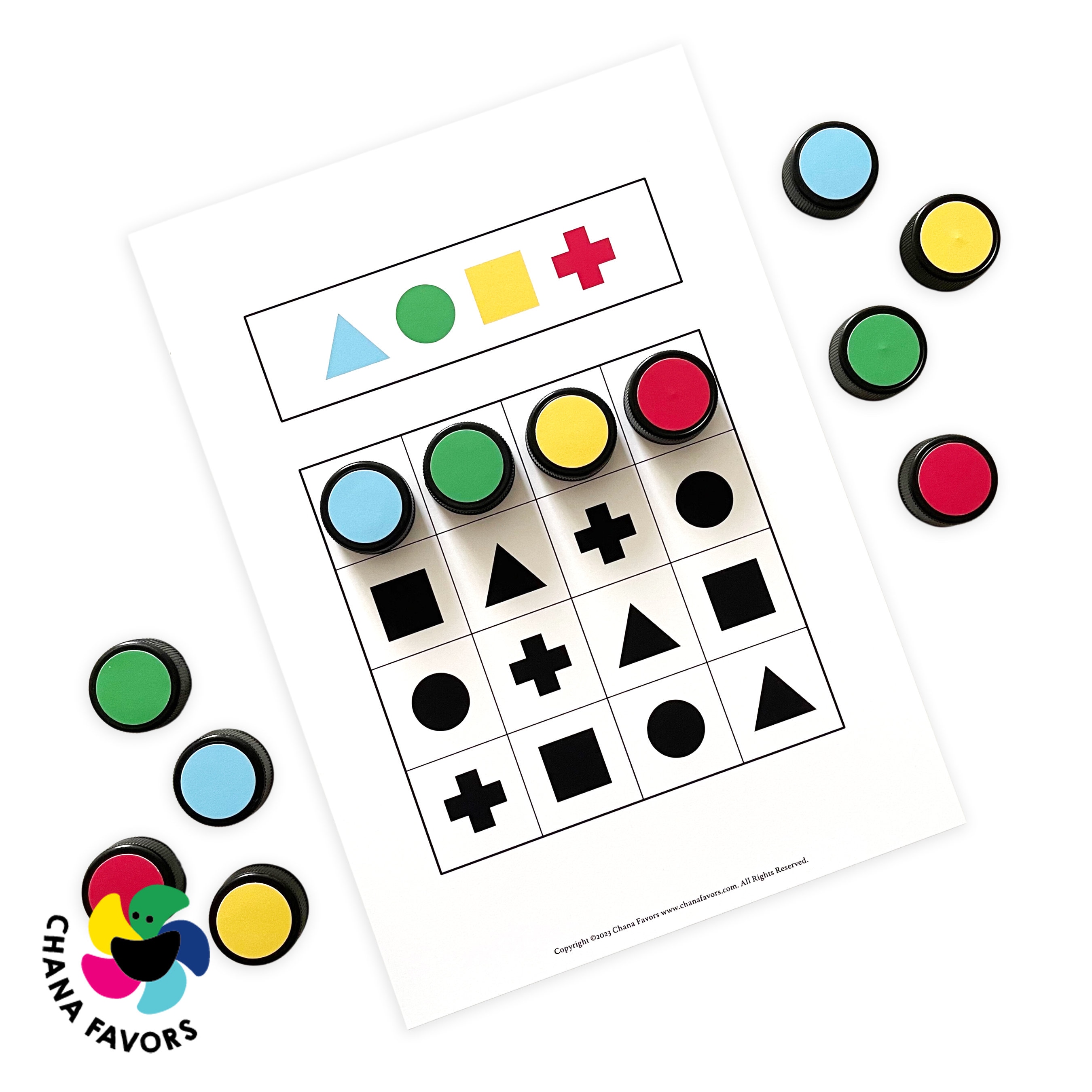 Shape Color Decode Printable: Fun Educational Game Enhances - Etsy