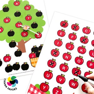 English Alphabet Apple Quest - Printable PDF - Download Only - Fun ...