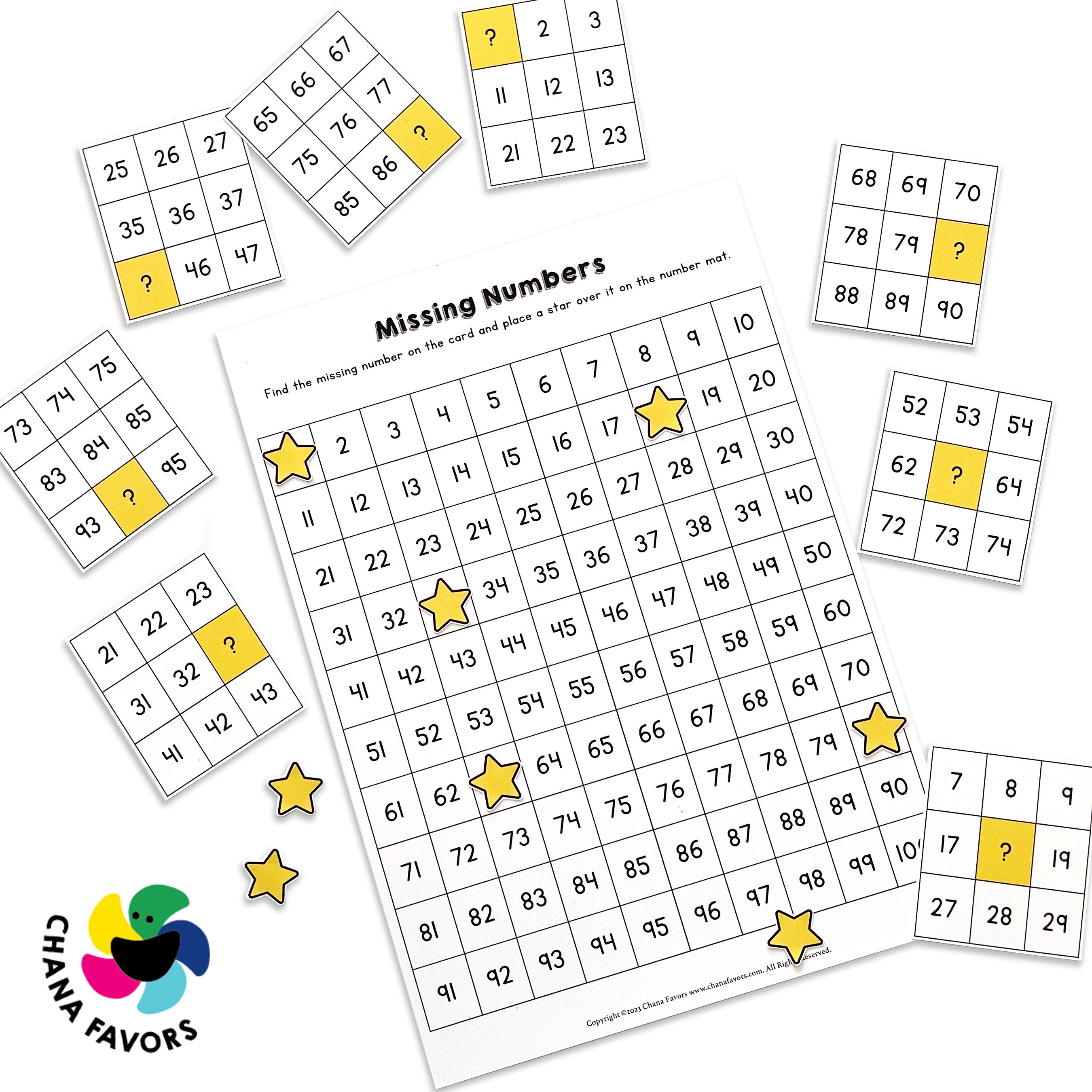 Missing Numbers printable Brain Games for All Ages. Find the Missing ...