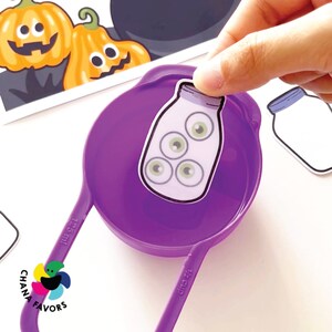 Halloween Jars Printable Preschool Halloween Activity to Show the ...