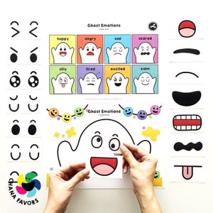 Ghost Emotions Printable: Kids' Activity for Emotional Awareness (PDF ...