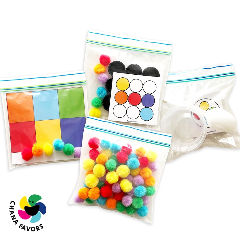 3 Pom Pom Games - Printable PDF - Download Only - Portable Activities ...