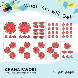 Watermelon Math - Printable PDF - Download Only Preschool Resources to ...