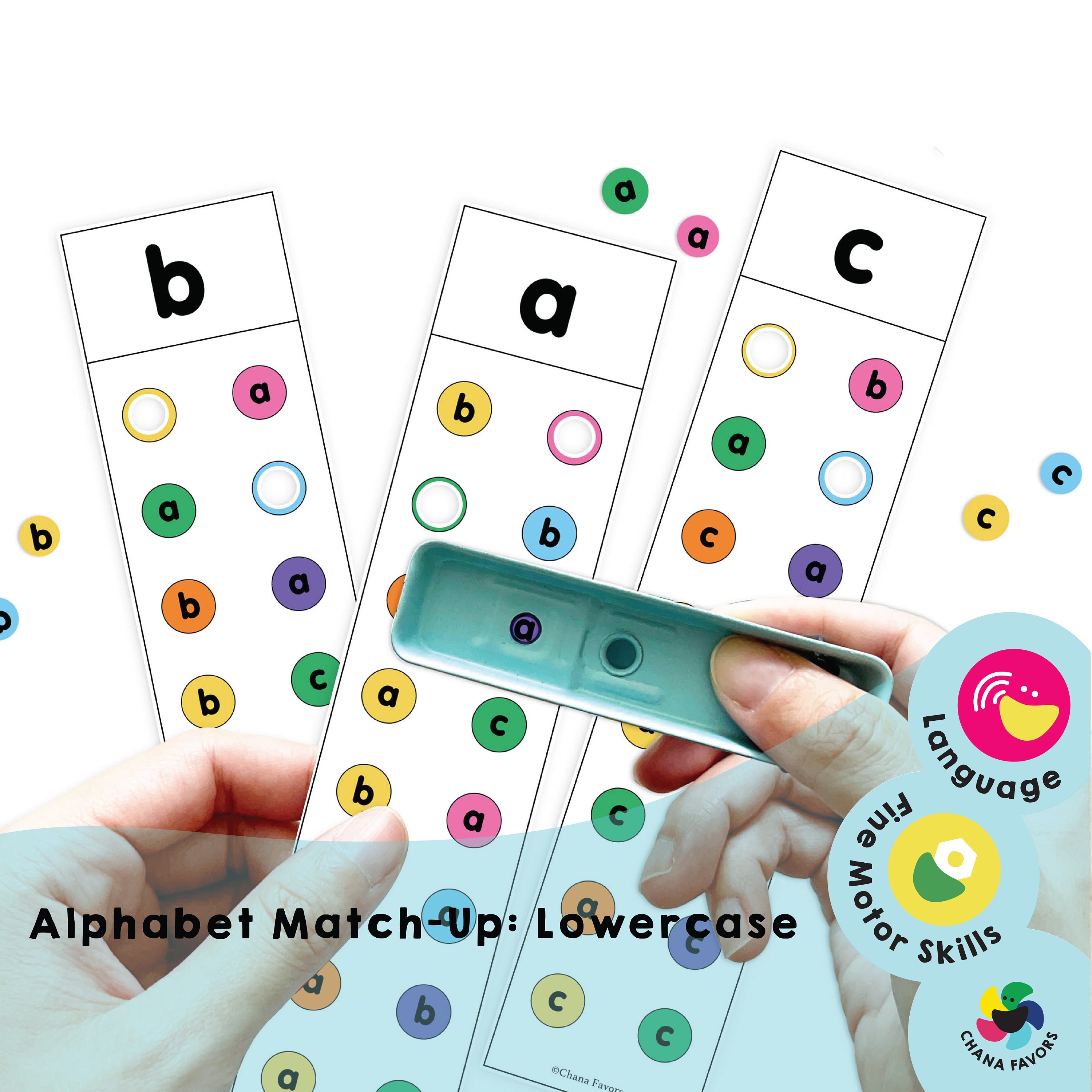 English Alphabet Match-up: LOWERCASE Kids Printable Game Enhance ...