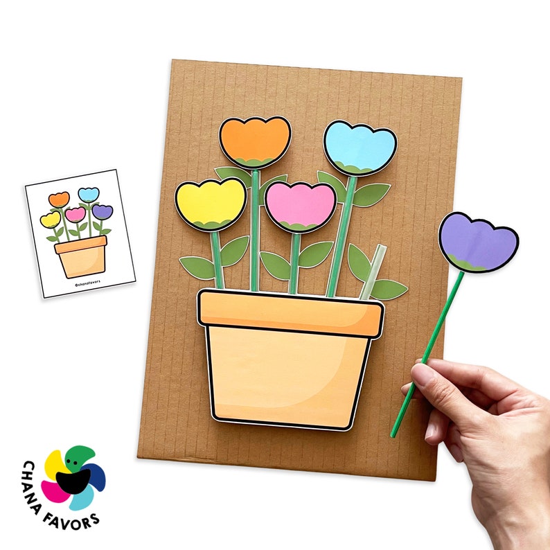 Colorful Flower Sort: Fine Motor Skills Activity (printable PDF) - Etsy