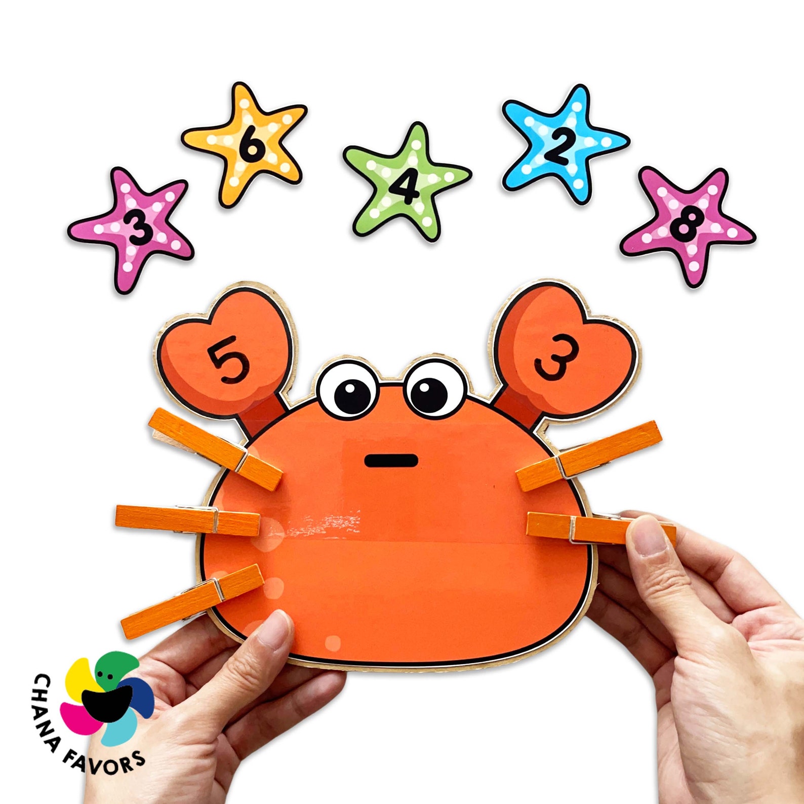 Crab Counting Math Game: Printable Number Learning (PDF Download) - Etsy