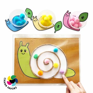 Snail Color Challenge Printable PDF Fine Motor Fun for Kids Educational ...