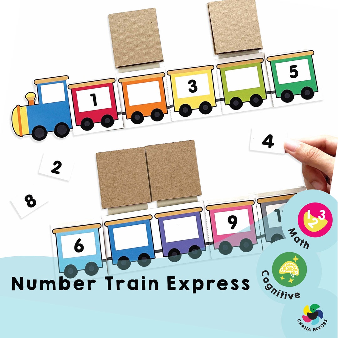 Number Train Express: Printable Number Sequencing Activity (PDF) - Etsy