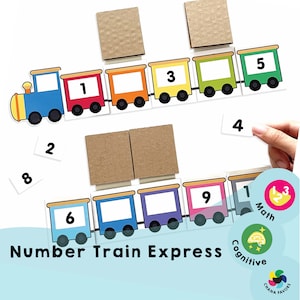 Number Train Express - Printable PDF - Download Only - Count & Guess ...