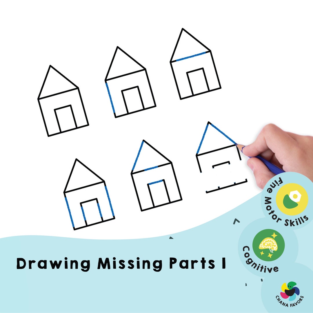Drawing Missing Parts 1 printable Preschool Homeschool Games to Help ...