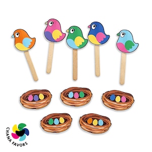 Bird Eggs Matching Game: Color Recognition Activity (printable PDF) - Etsy
