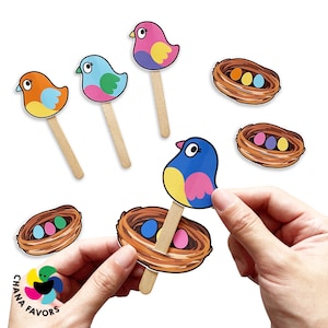 Bird Eggs Matching Game: Color Recognition Activity (printable PDF) - Etsy