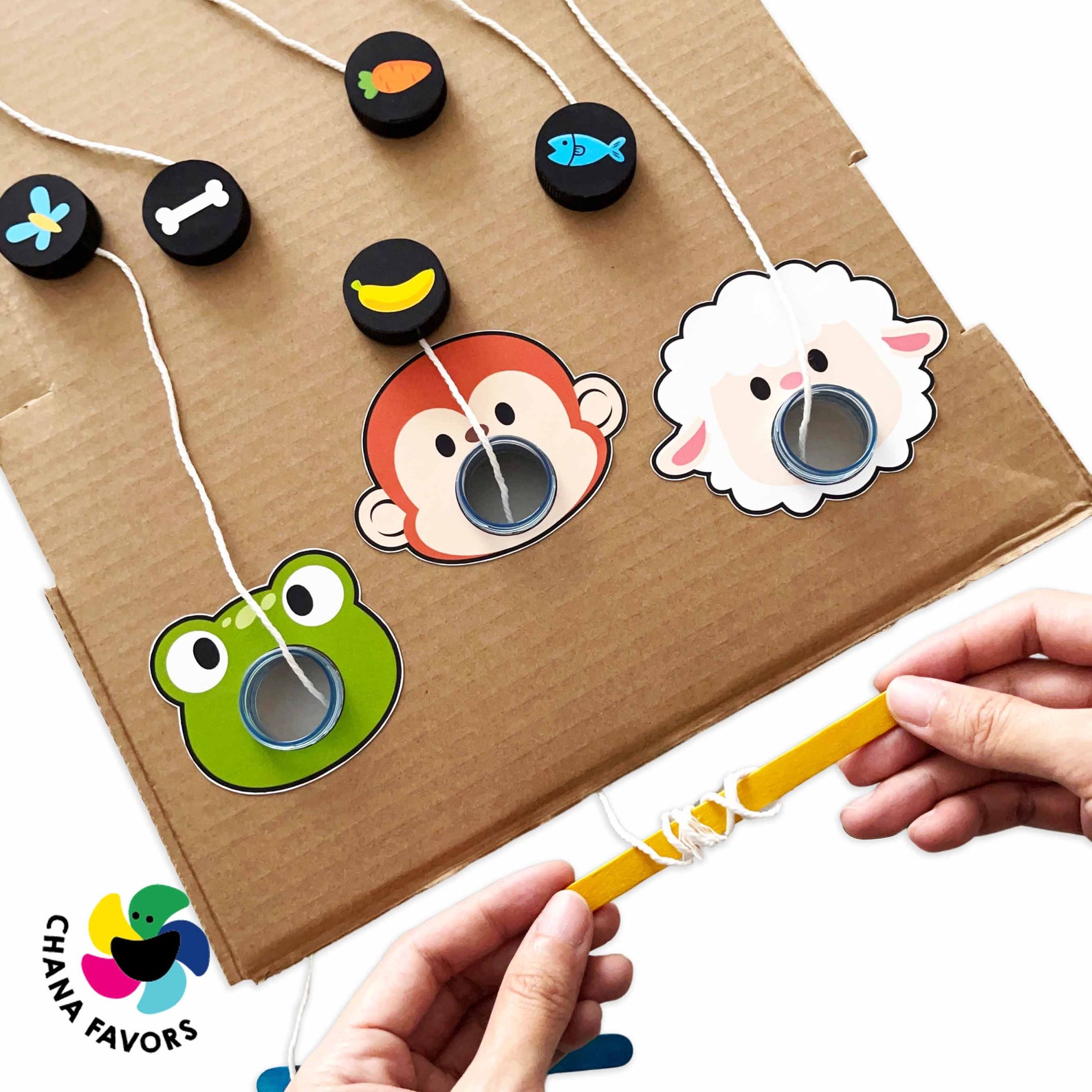 Animal Feed Matching Game: Fine Motor Skills Printable (PDF Download ...
