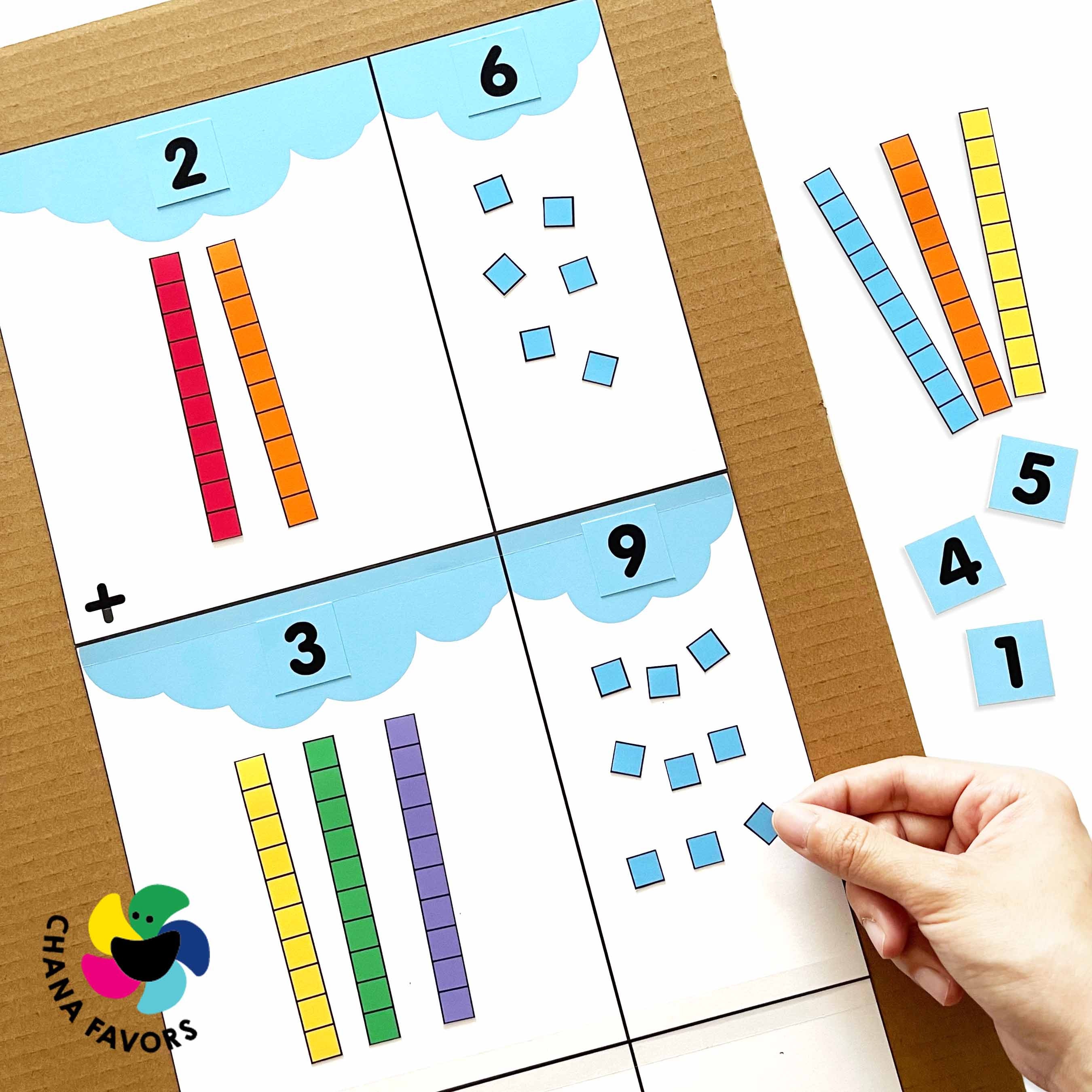 Base-ten Blocks Double-digit Addition Printable (PDF Download) - Etsy