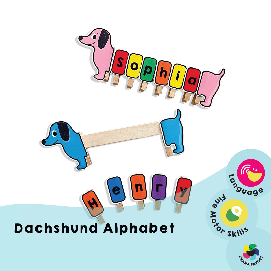 Dachshund English Alphabet - Printable PDF - Download Only - Preschool ...