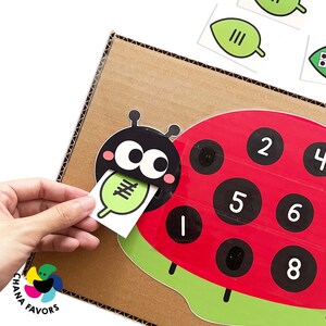 Ladybug Leaf Counting - Printable PDF - Download Only - Math Learning ...
