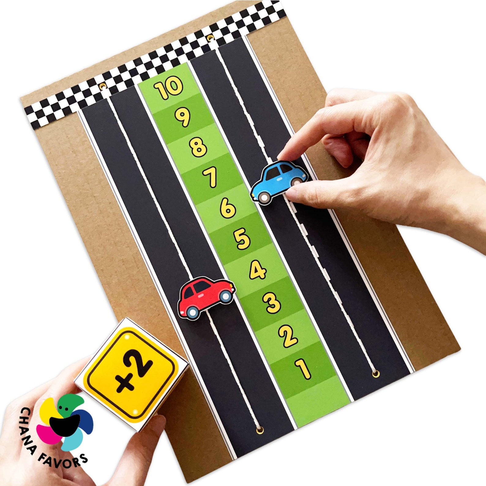 Racing Numbers Game: Math Learning With Dice (printable PDF) - Etsy