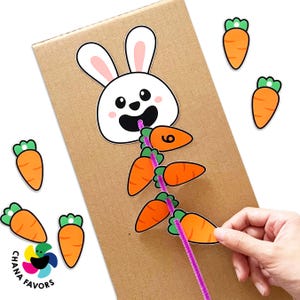 Rabbit Number Game - Printable PDF - Download Only - Counting Game for ...