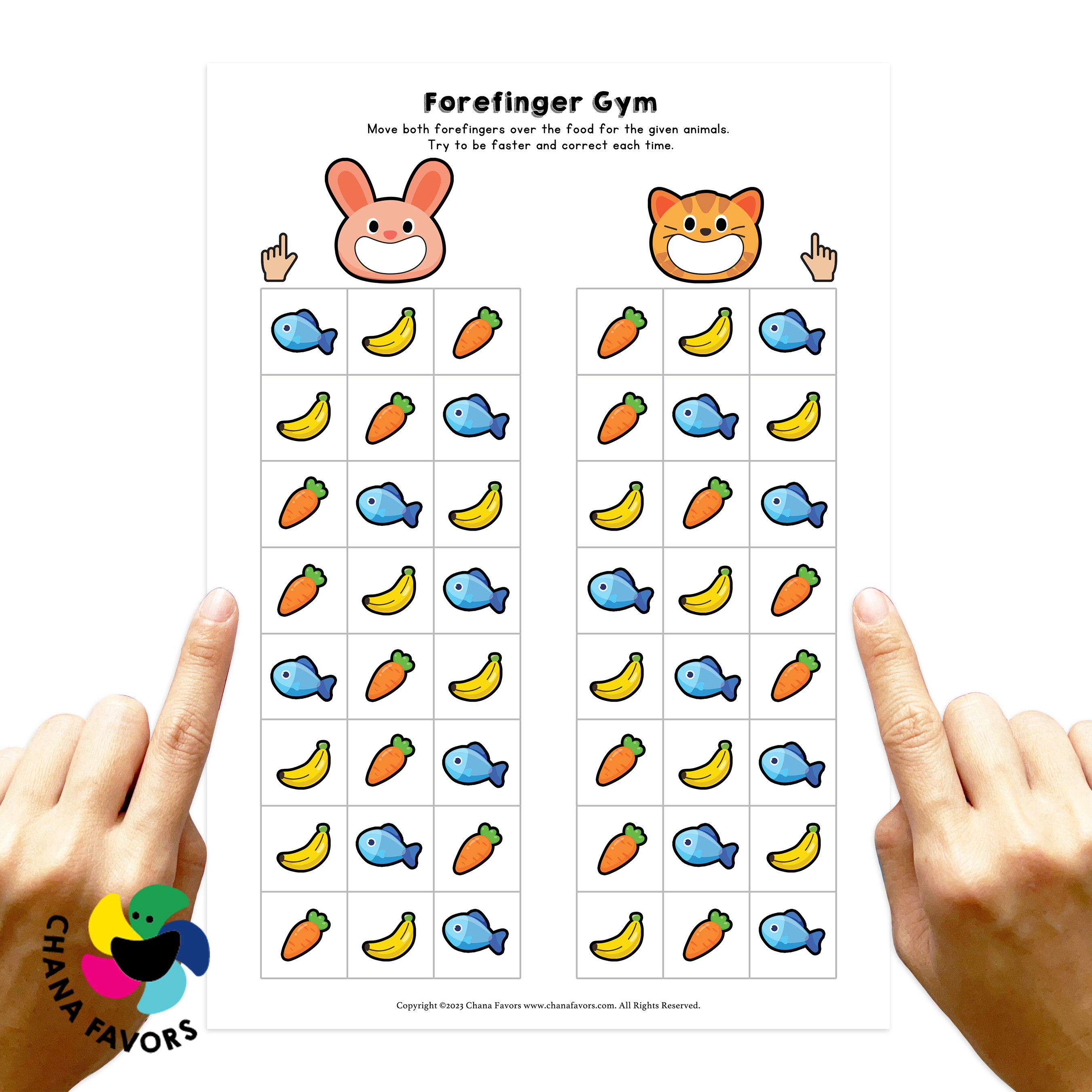 Forefinger Gym Printable Brain Training Games That Train - Etsy Canada