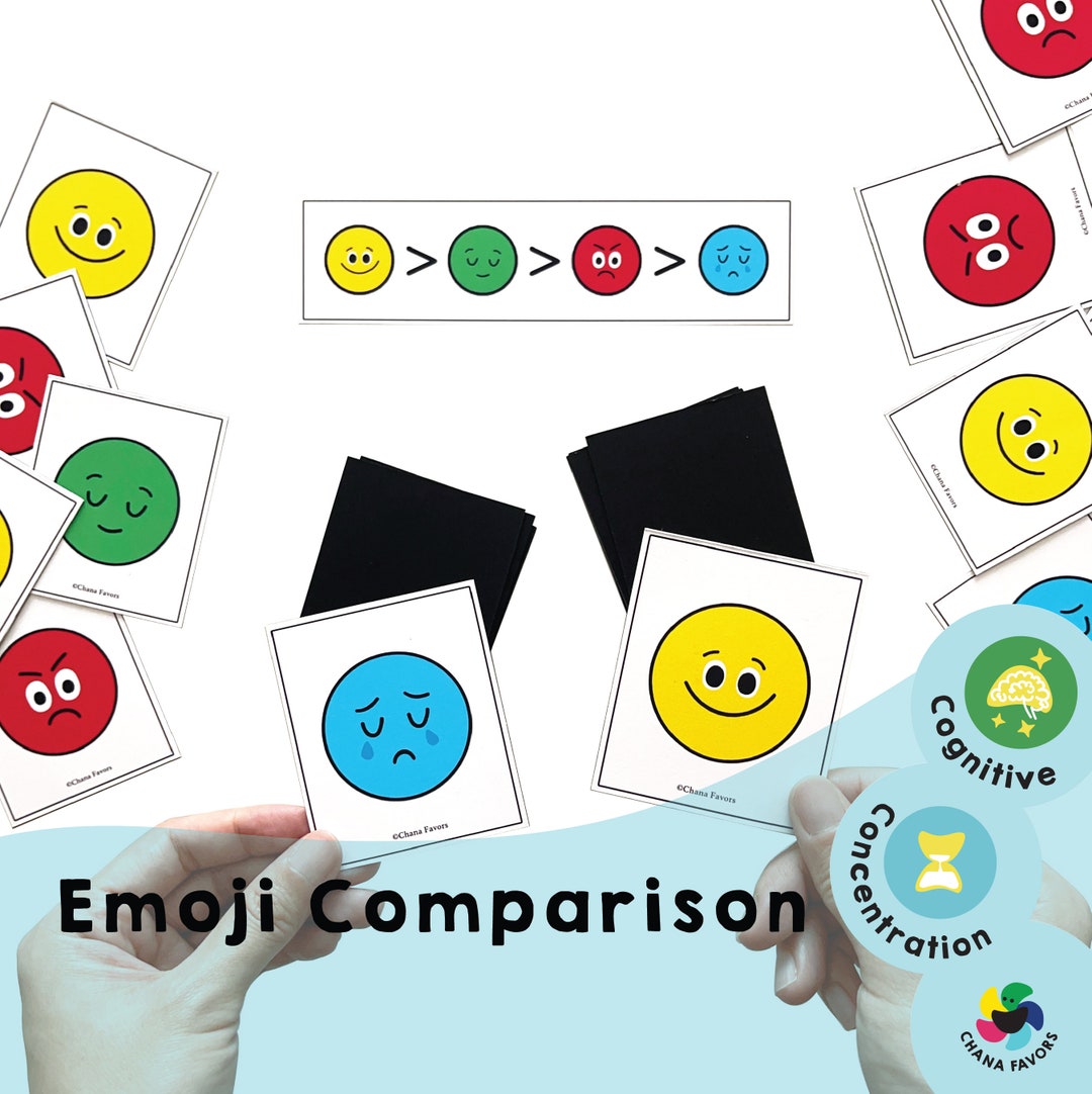 Emoji Comparison Printable PDF Challenge Players' Pattern Recognition ...