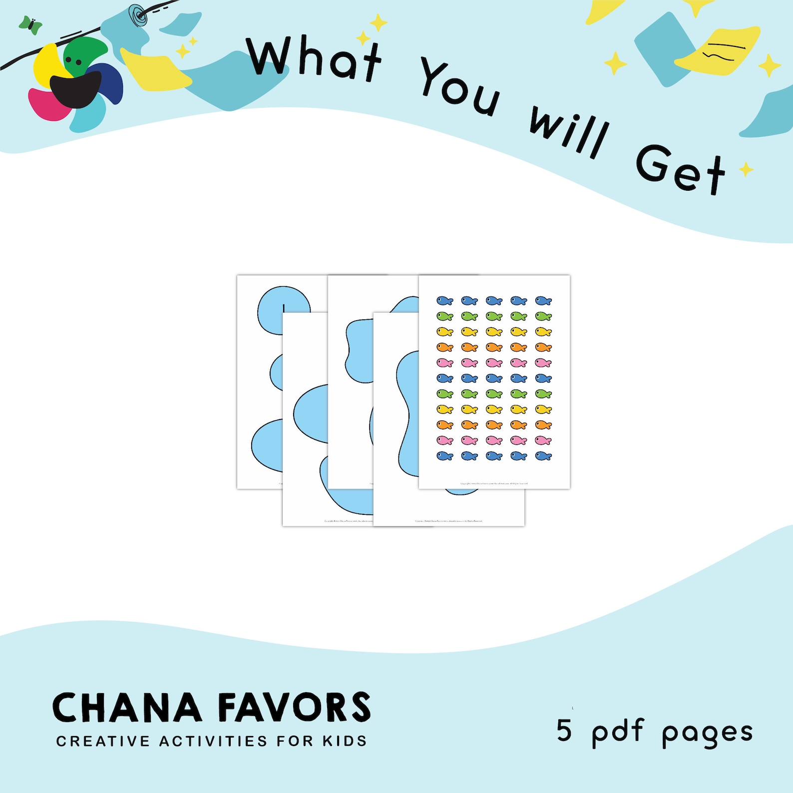 Fish Pond Number Matching: Kids Counting Activity (printable PDF) - Etsy