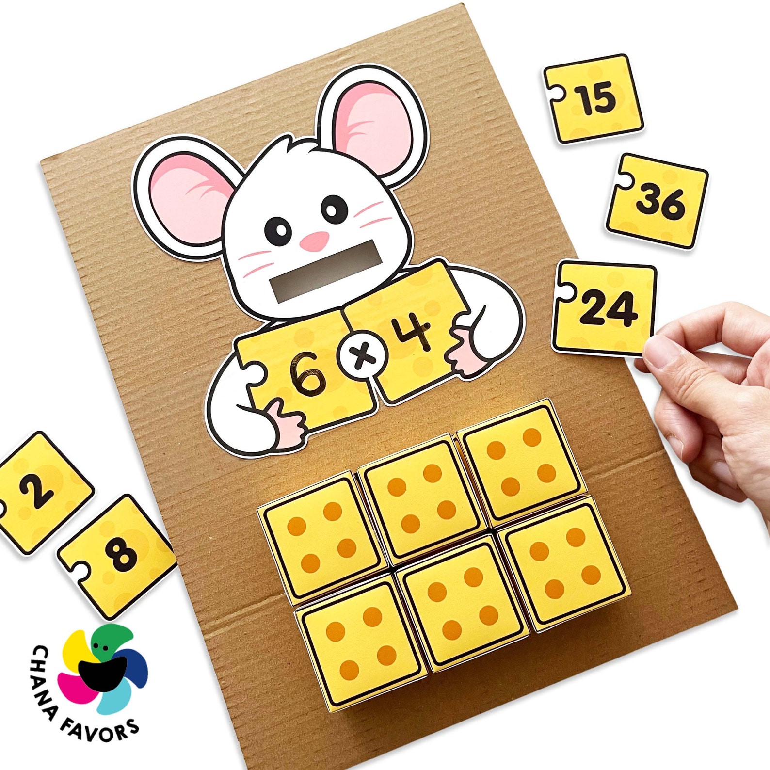 Mouse Multiplication Game: Early Math Skills Printable (PDF) - Etsy