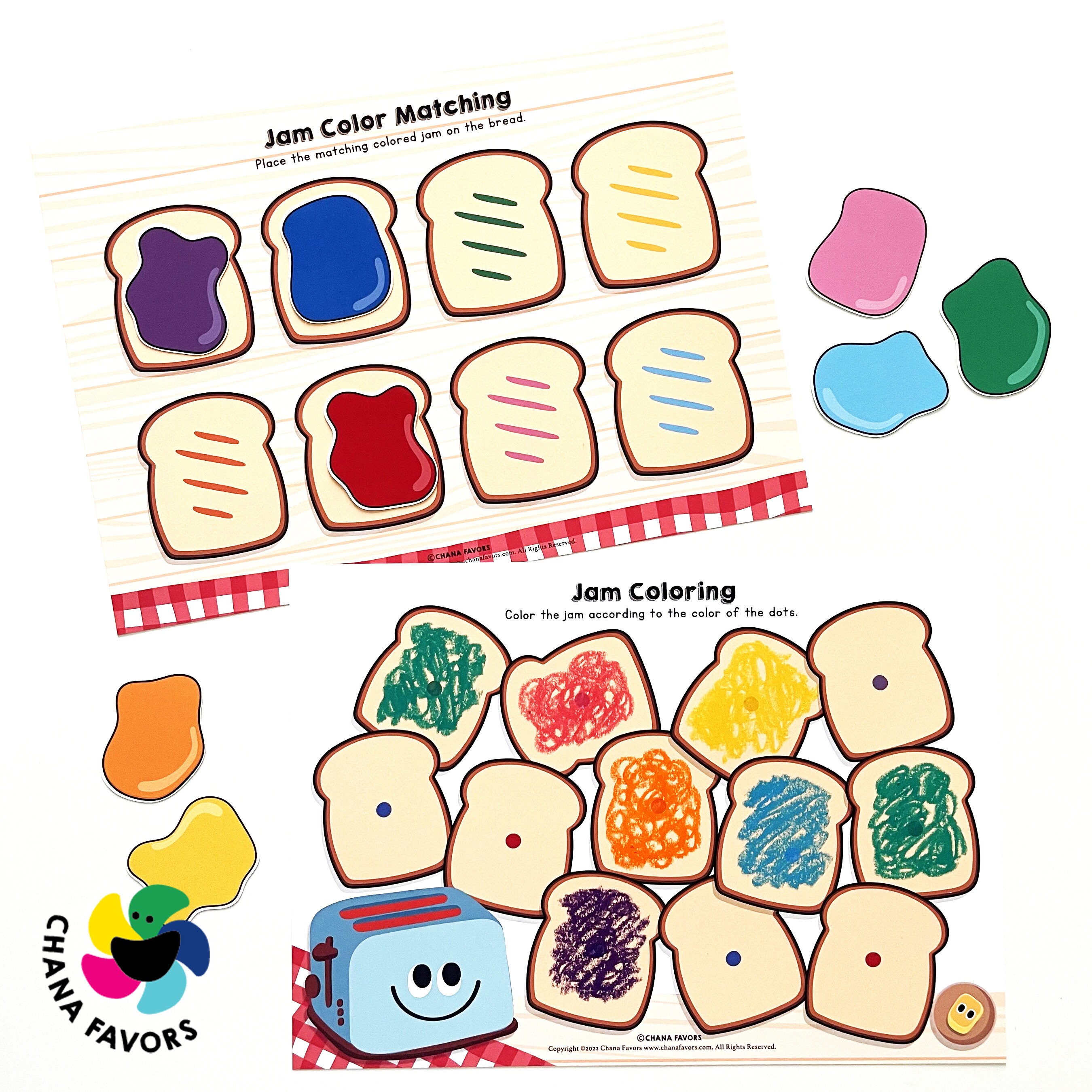 Breakfast Activity Pack: Math, Shapes & Colors (printable PDF) - Etsy