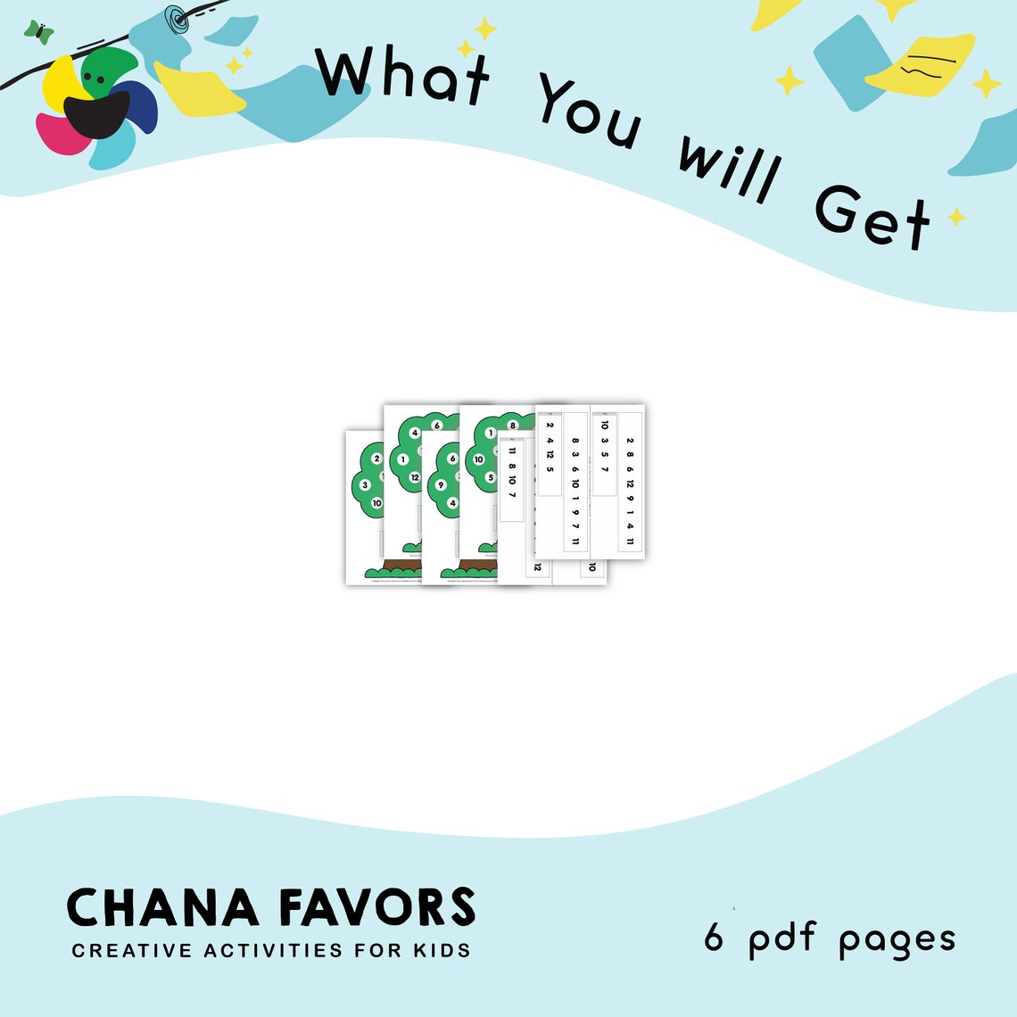 Tree Number Match: Early Math Printable (PDF) - Etsy