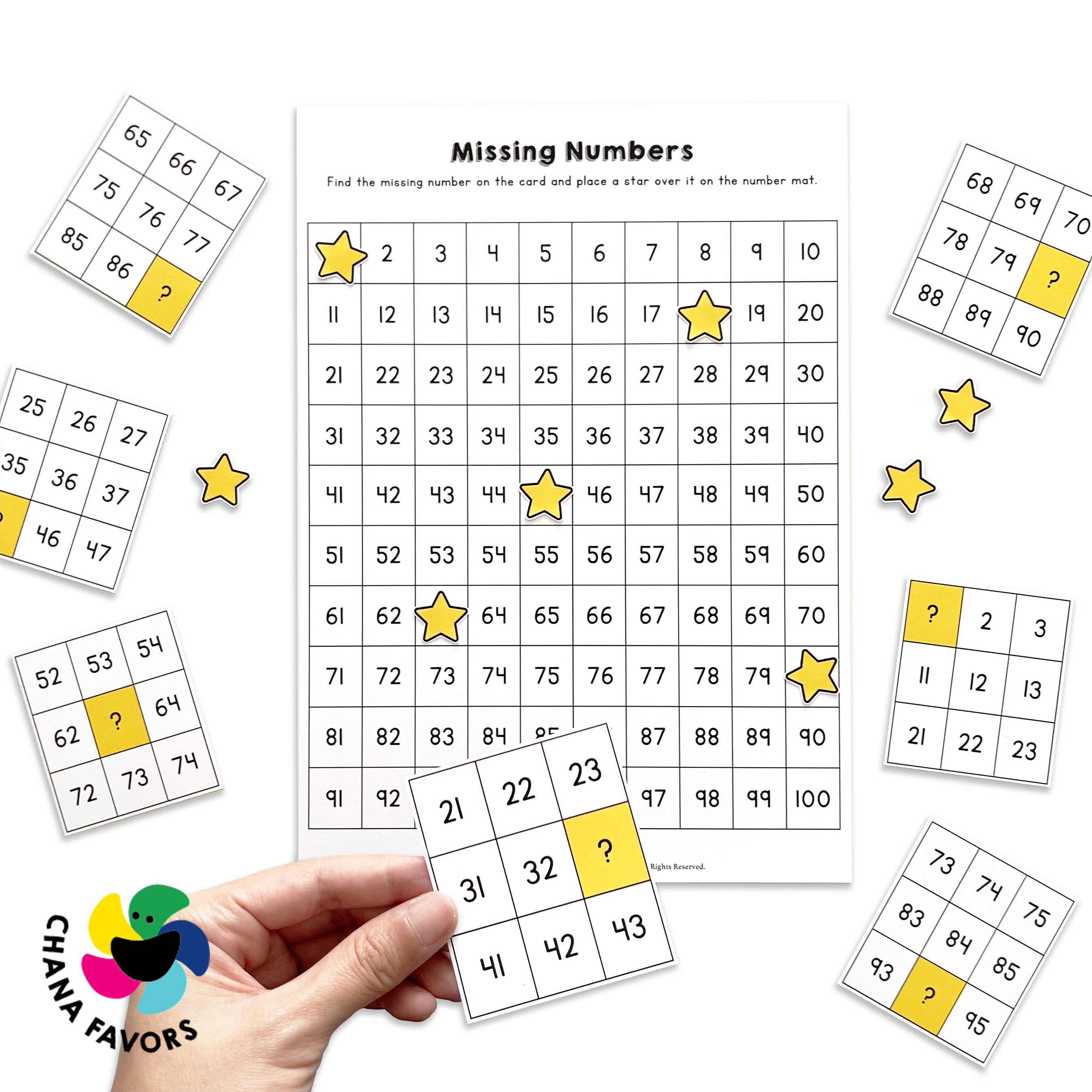 Missing Numbers printable Brain Games for All Ages. Find the Missing ...