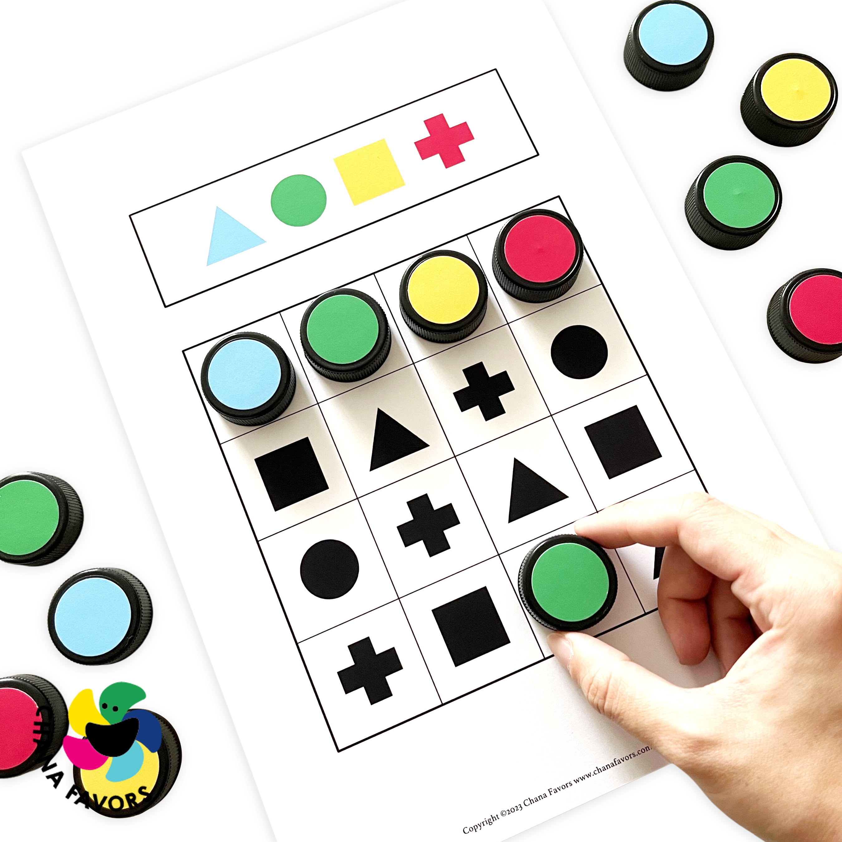 Shape Color Decode Printable: Fun Educational Game Enhances - Etsy