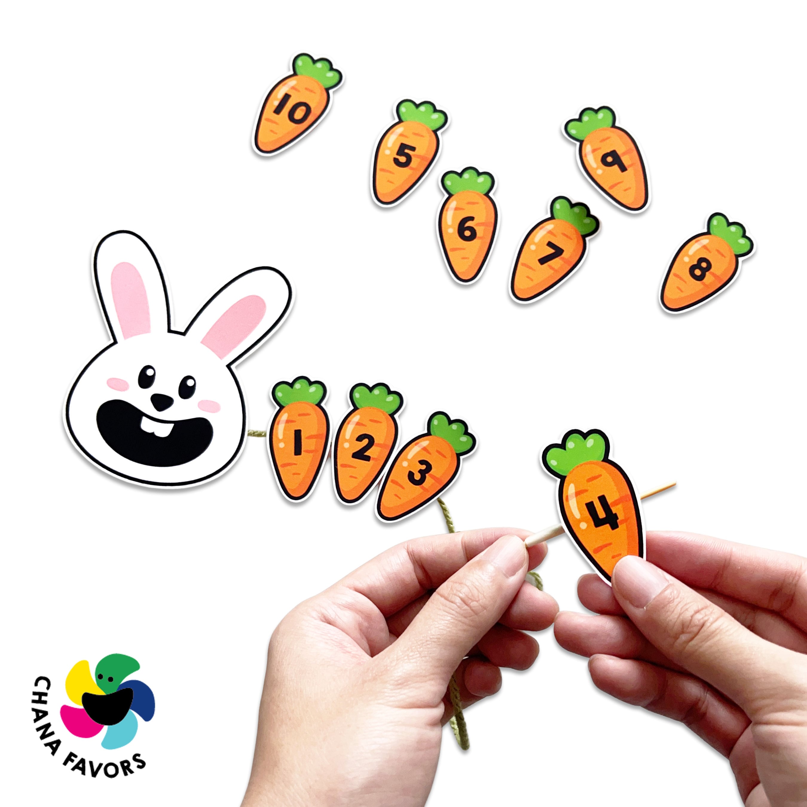 Carrot Counting Train Printable for Preschoolers learn Numbers 1-20 ...