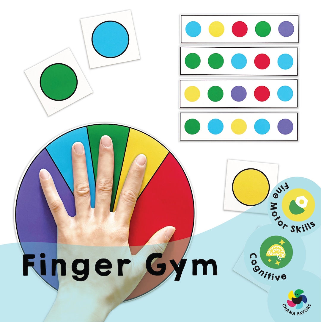 Finger Gym Printable Brain Training Games That Enhance Finger, Hand ...