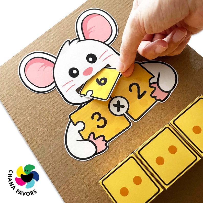Mouse Multiplication Game: Early Math Skills Printable (PDF) - Etsy