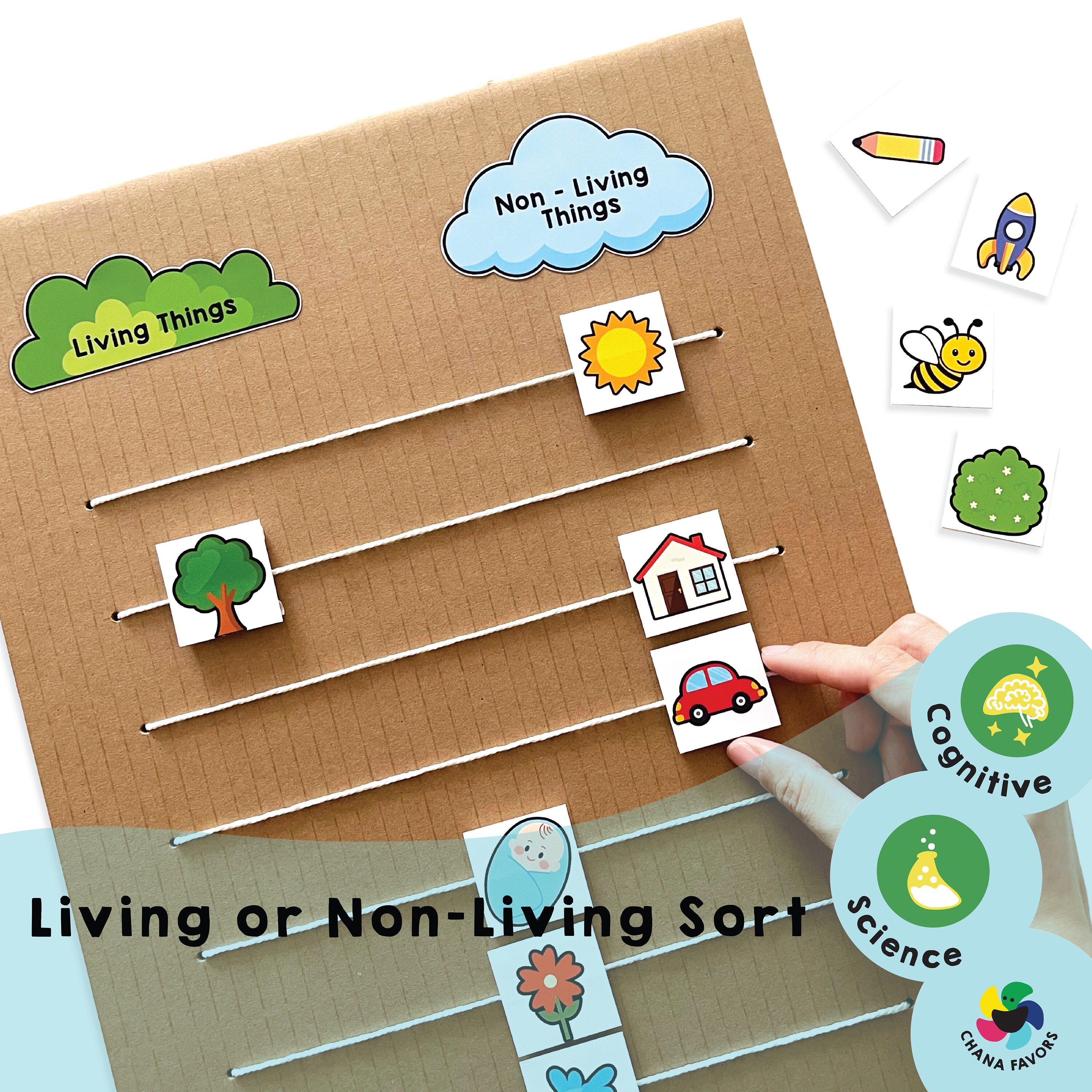 Living or Non-living Sort Printable Nature Learning Game for Kids ...