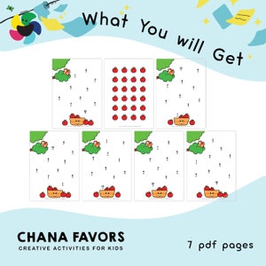 Apple Number Sequencing Printable: Preschool Activity (PDF Download) - Etsy