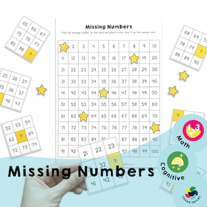 Missing Numbers printable Brain Games for All Ages. Find the Missing ...
