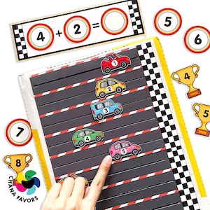 Math Racetrack: Number & Addition Game (printable PDF) - Etsy