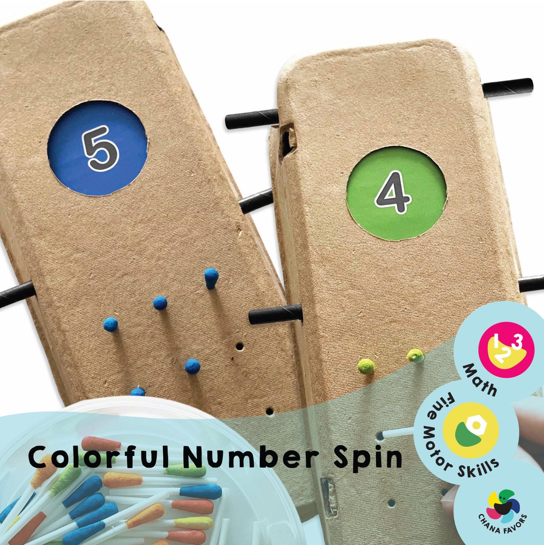 Colorful Number Spin - Printable PDF - Download Only - Strengthen ...
