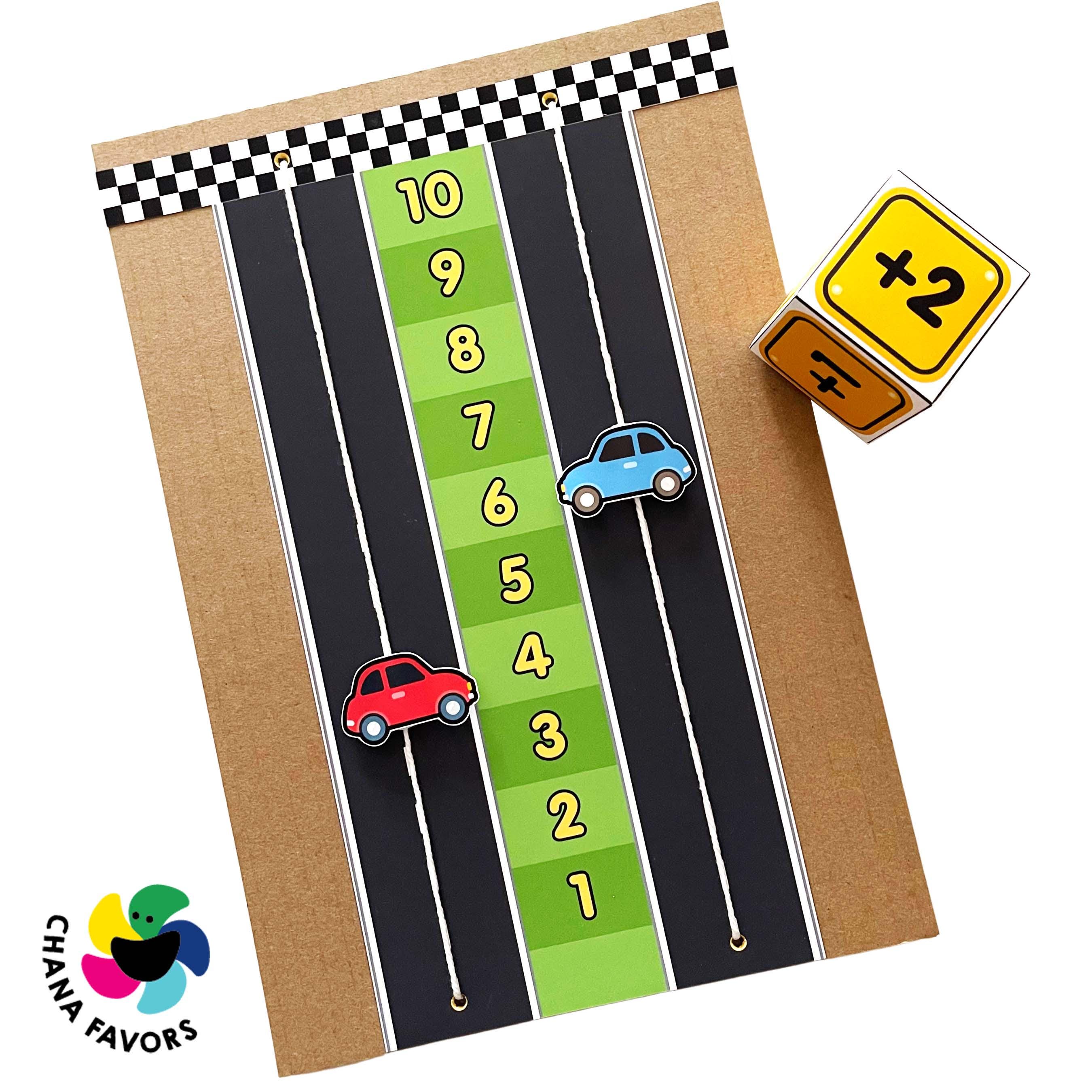 Racing Numbers Game: Math Learning With Dice (printable PDF) - Etsy