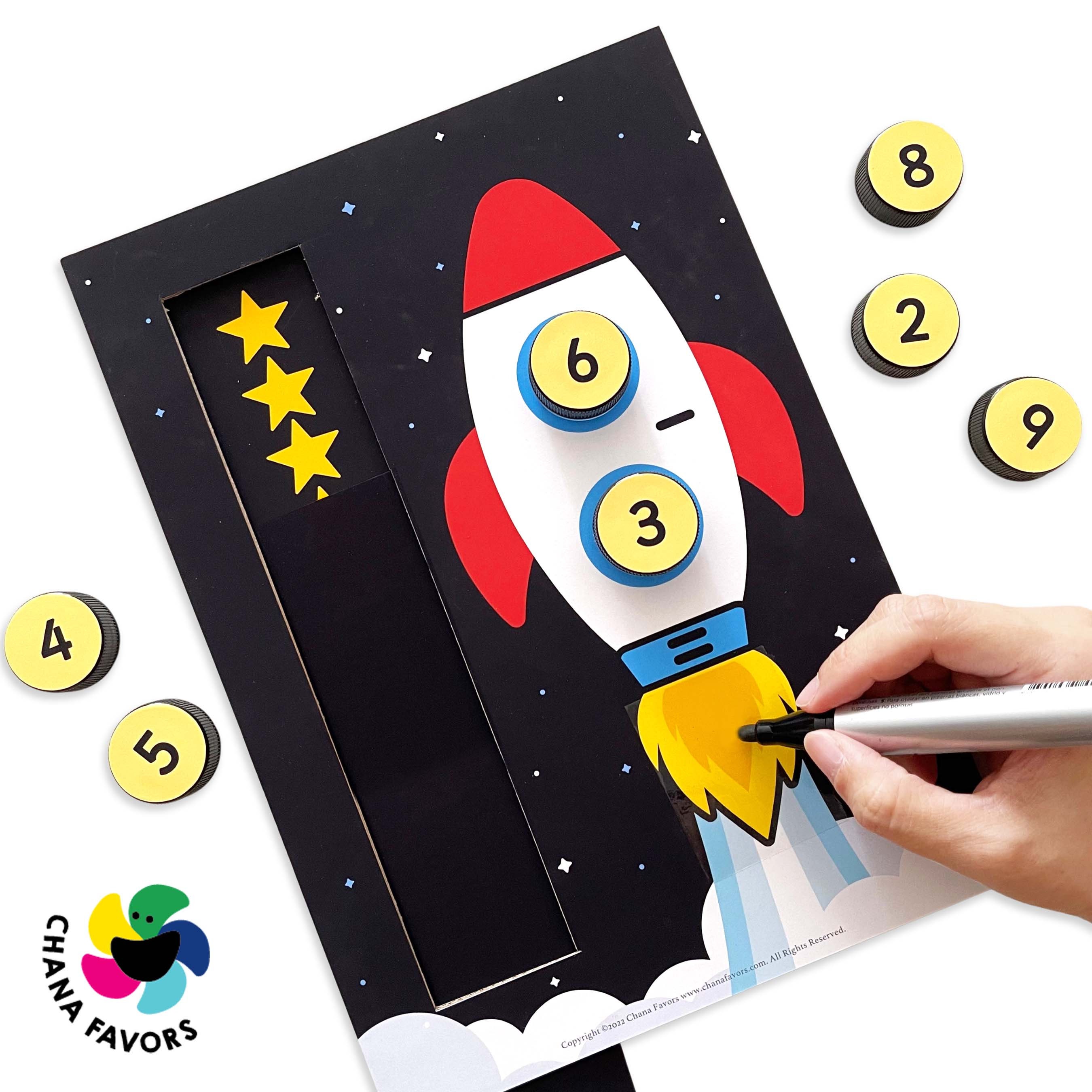 Rocket Math Game: Printable Add/subtract Activity (PDF Download) - Etsy