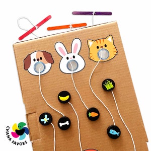 Animal Feed Fun - Printable PDF - Download Only - Engaging Fine Motor ...