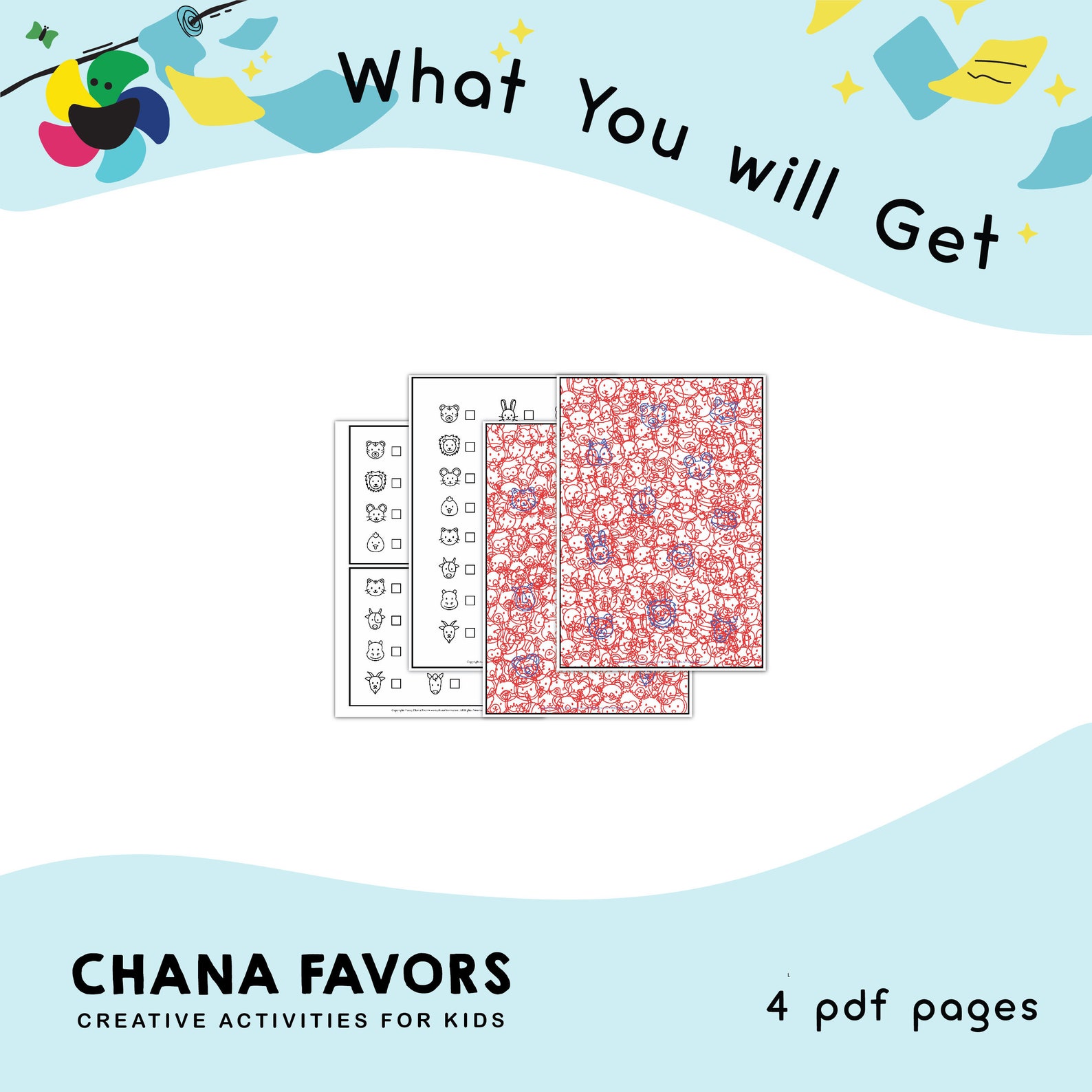 Animal Spotter Quest: Visual Perception Game for Kids (printable PDF ...