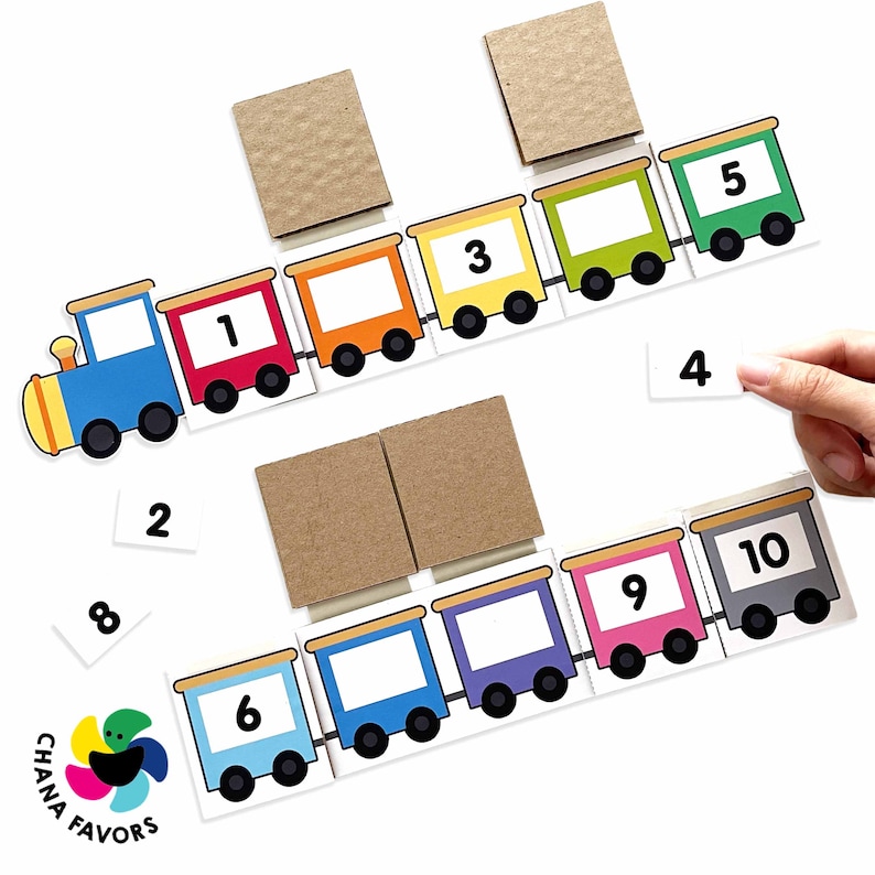 Number Train Express: Printable Number Sequencing Activity (PDF) - Etsy