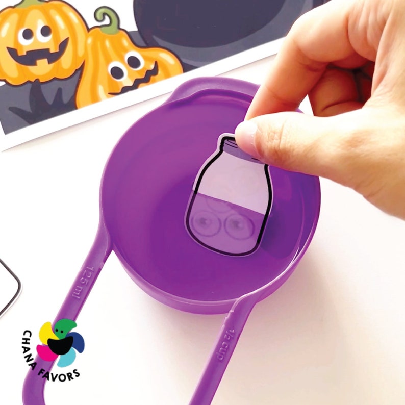 Halloween Jars Printable Preschool Halloween Activity to Show the ...