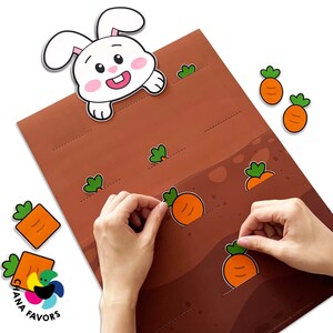 Carrot Match Fun Printable Shape Matching Game for Kids Enhance Fine ...