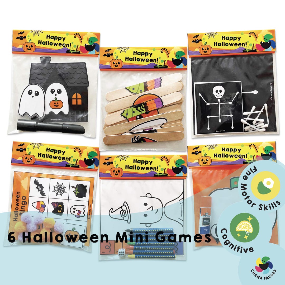 Halloween Mini Games: Printable Kids Activity Set (PDF Download) - Etsy