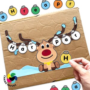 Reindeer English Alphabet Match - Printable PDF - Download Only ...