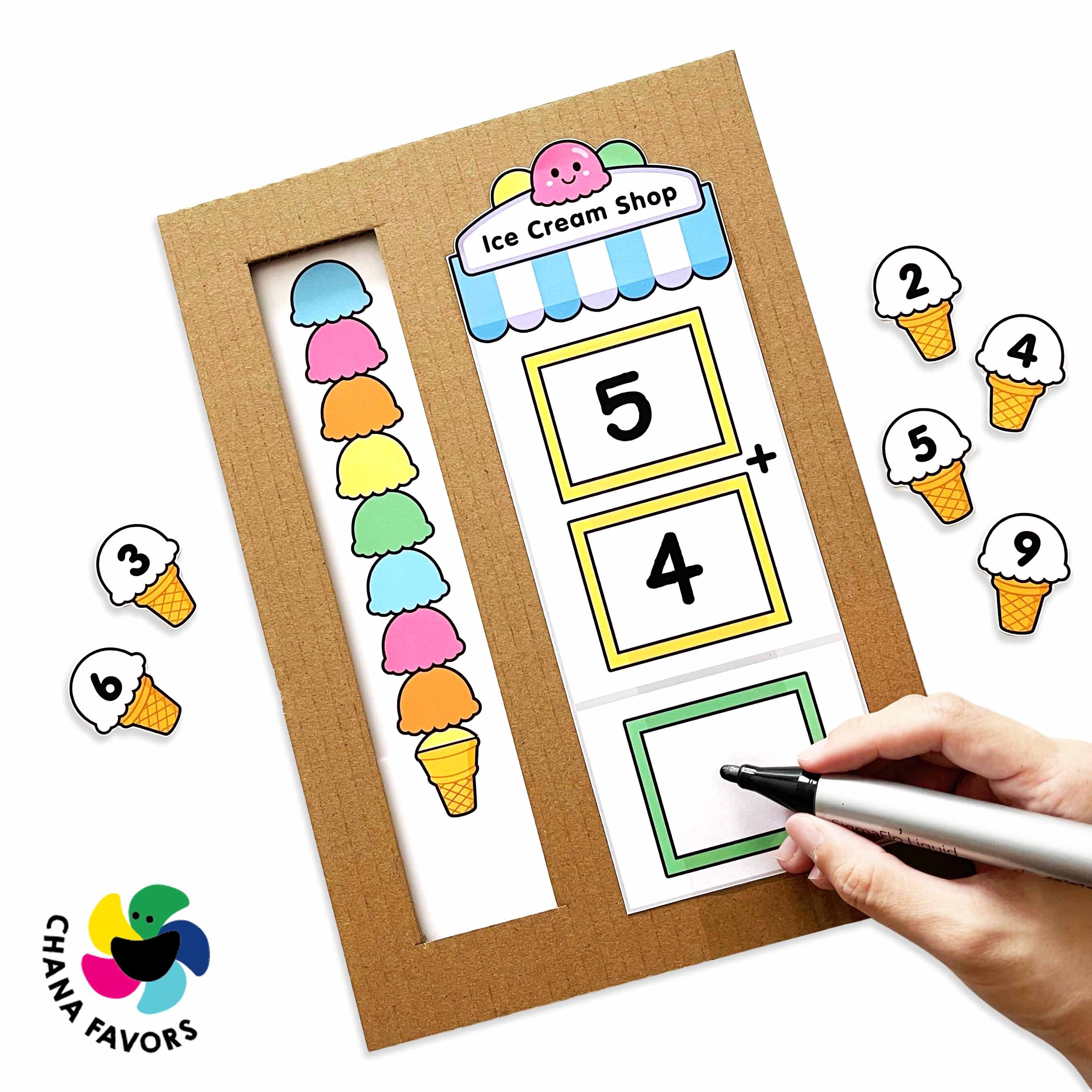 Ice Cream Math: Addition & Subtraction Activity (printable PDF) - Etsy