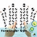 Forefinger Gym: Quartered Wheels Printable Game Enhancing Coordination ...