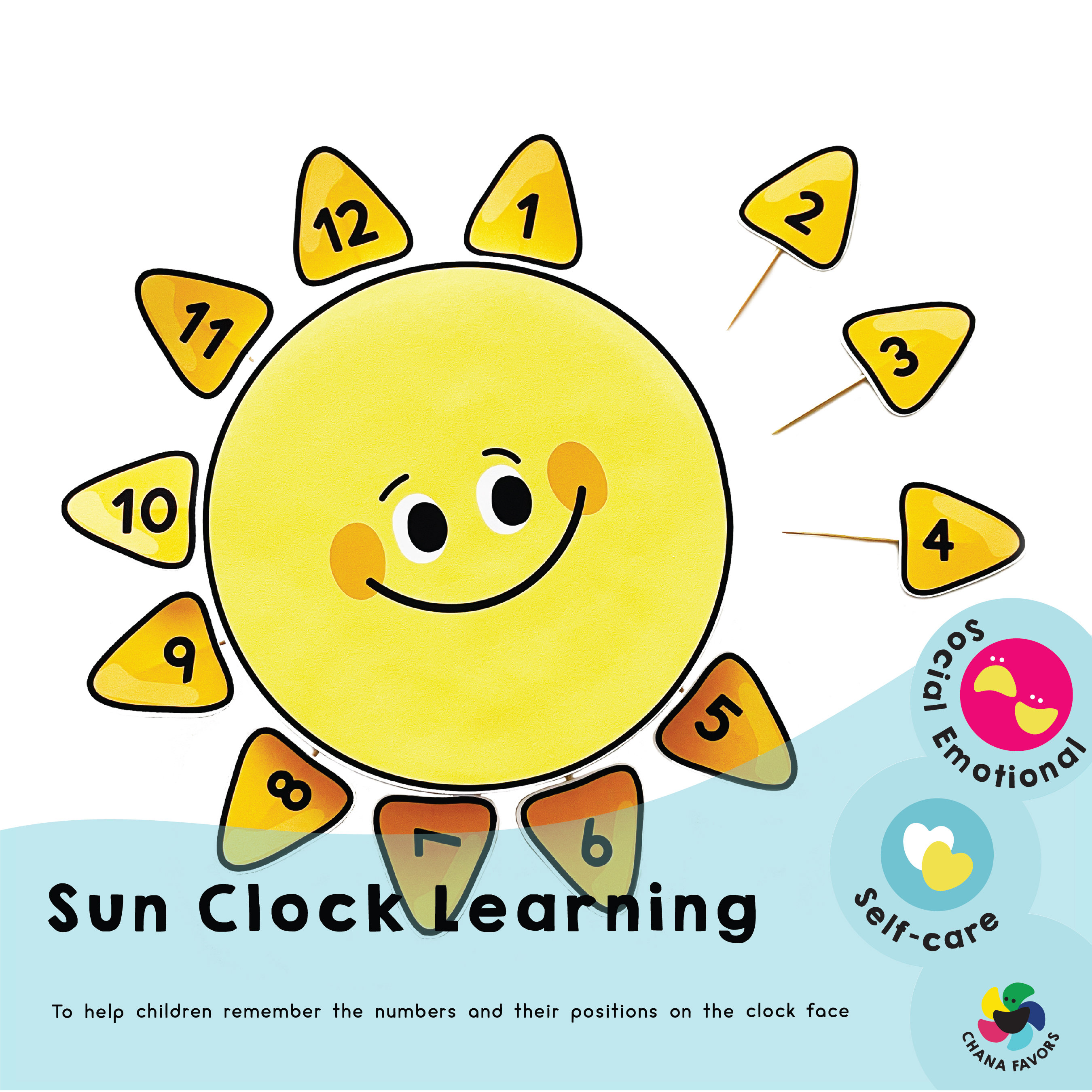 Sun Clock Learning printable Preschool Homeschool Resources to Help ...